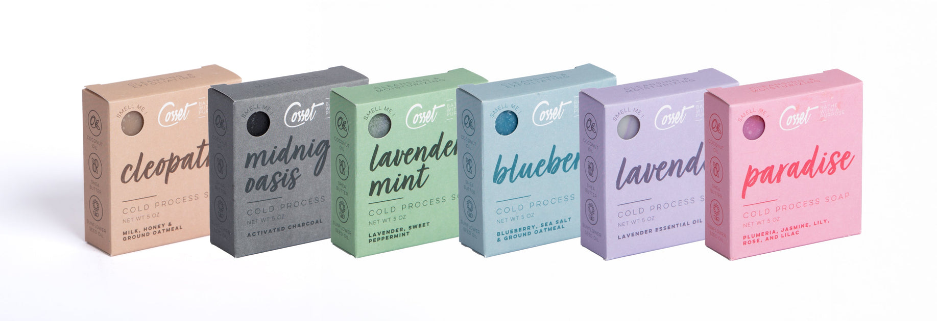 Palm Free Cold Process Artisan Soap Collection — Cosset, Inc